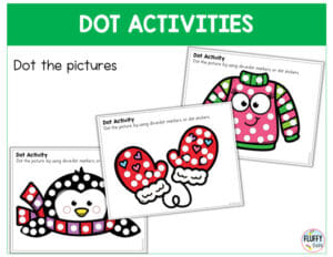 70+ Pages of Fun Winter Fine Motor for Toddler and Preschool - FluffyTots