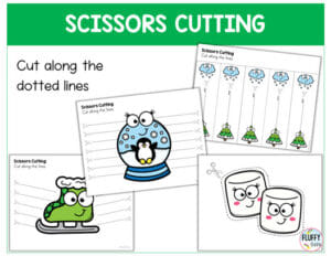 70+ Pages of Fun Winter Fine Motor for Toddler and Preschool - FluffyTots