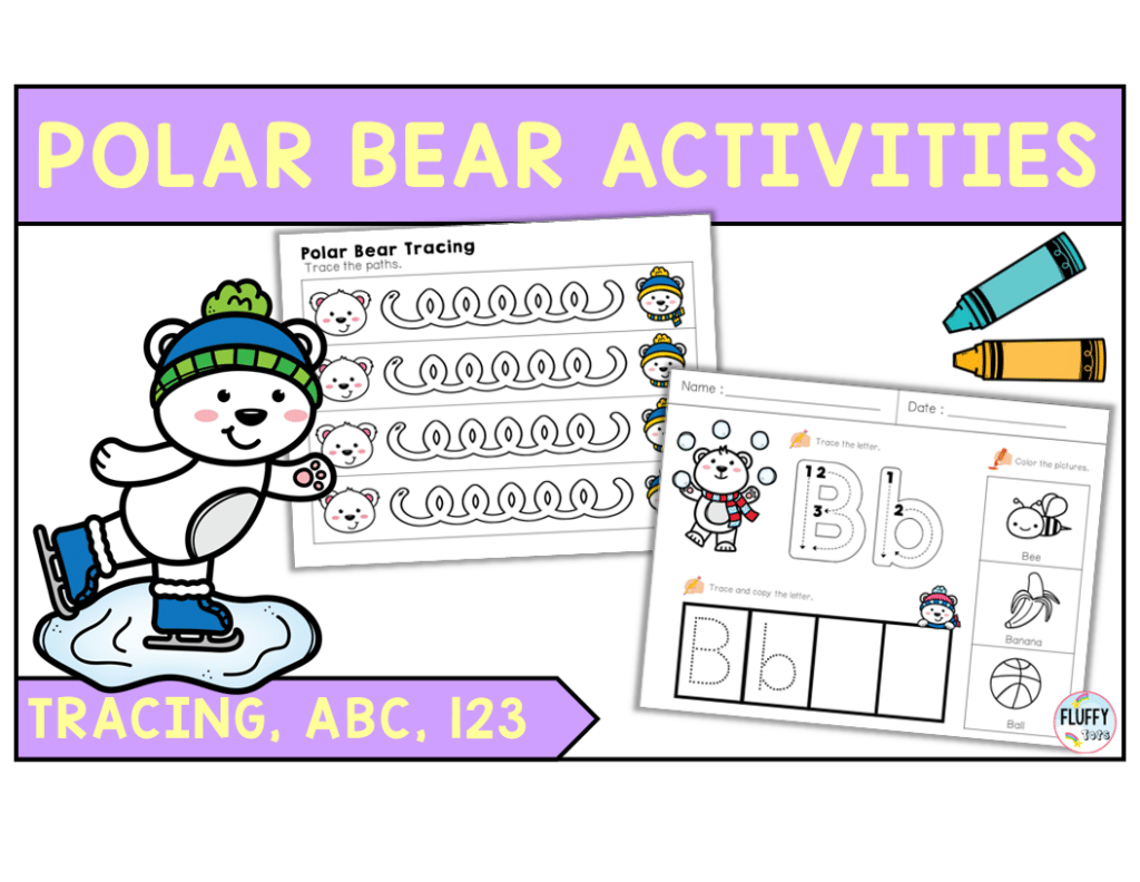 6 Adorable Polar Bear Activities for Preschoolers & Books - FluffyTots