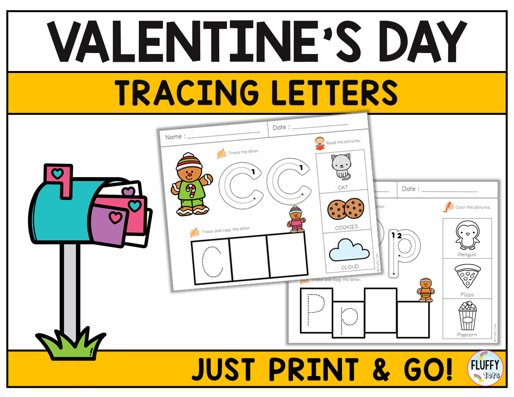 300+ Pages of Fun Valentine's Day Tracing Worksheets for Preschoolers ...