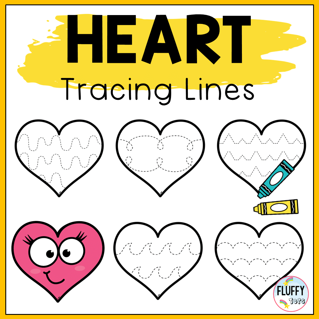 300+ Pages of Fun Valentine's Day Tracing Worksheets for Preschoolers ...