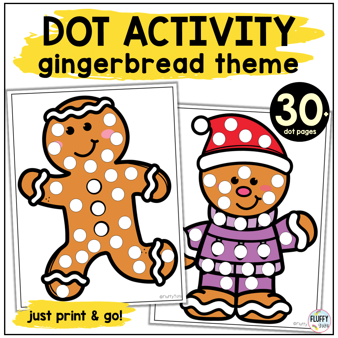 7 Fun Gingerbread Printables for Toddler & Preschool Gingerbread Week ...