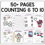 200+ Pages of Fun Valentine's Day Preschool Math Worksheets - FluffyTots