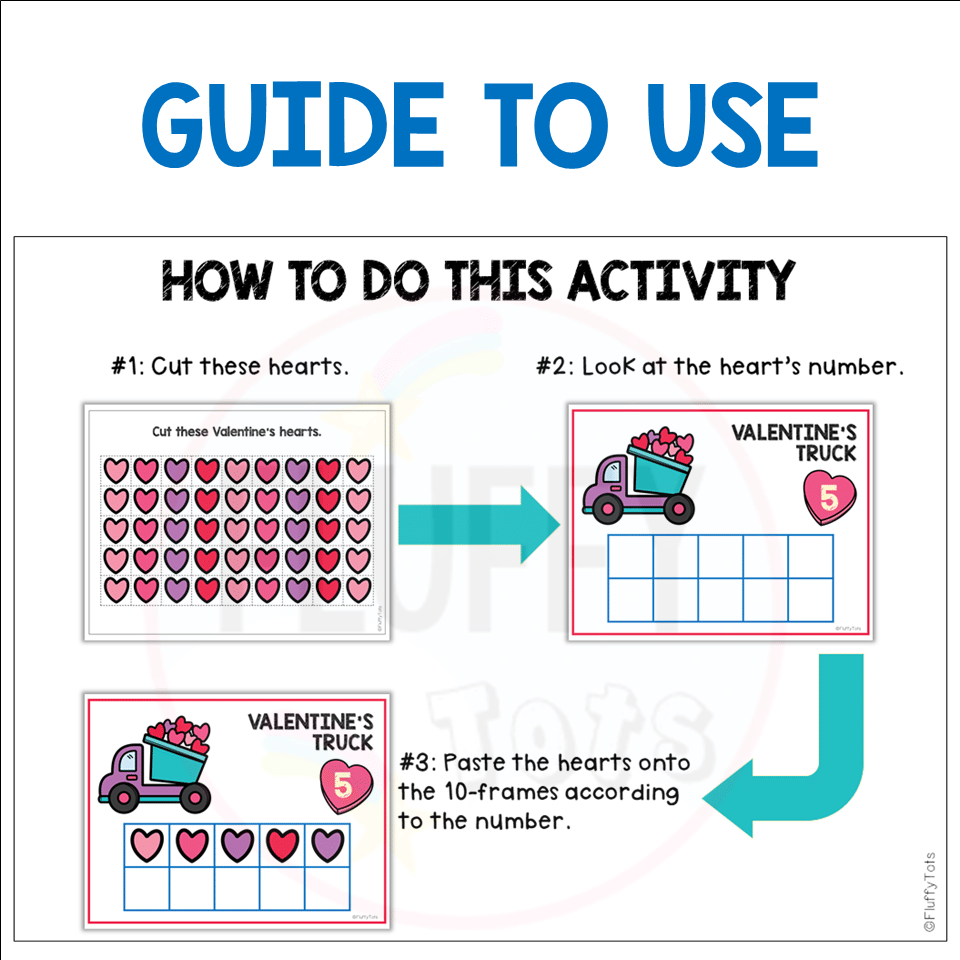 200+ Pages of Fun Valentine's Day Preschool Math Worksheets - FluffyTots