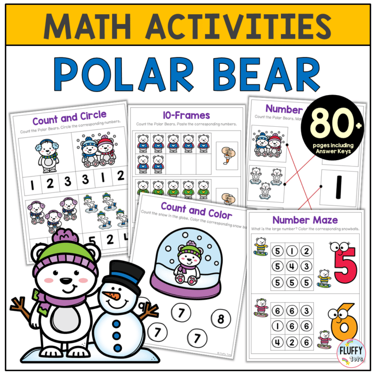 6 Adorable Polar Bear Activities for Preschoolers & Books - FluffyTots