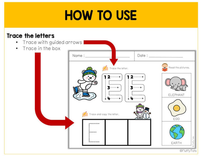 78 Pages of Fun Polar Bear Tracing Letters Preschool Activities ...
