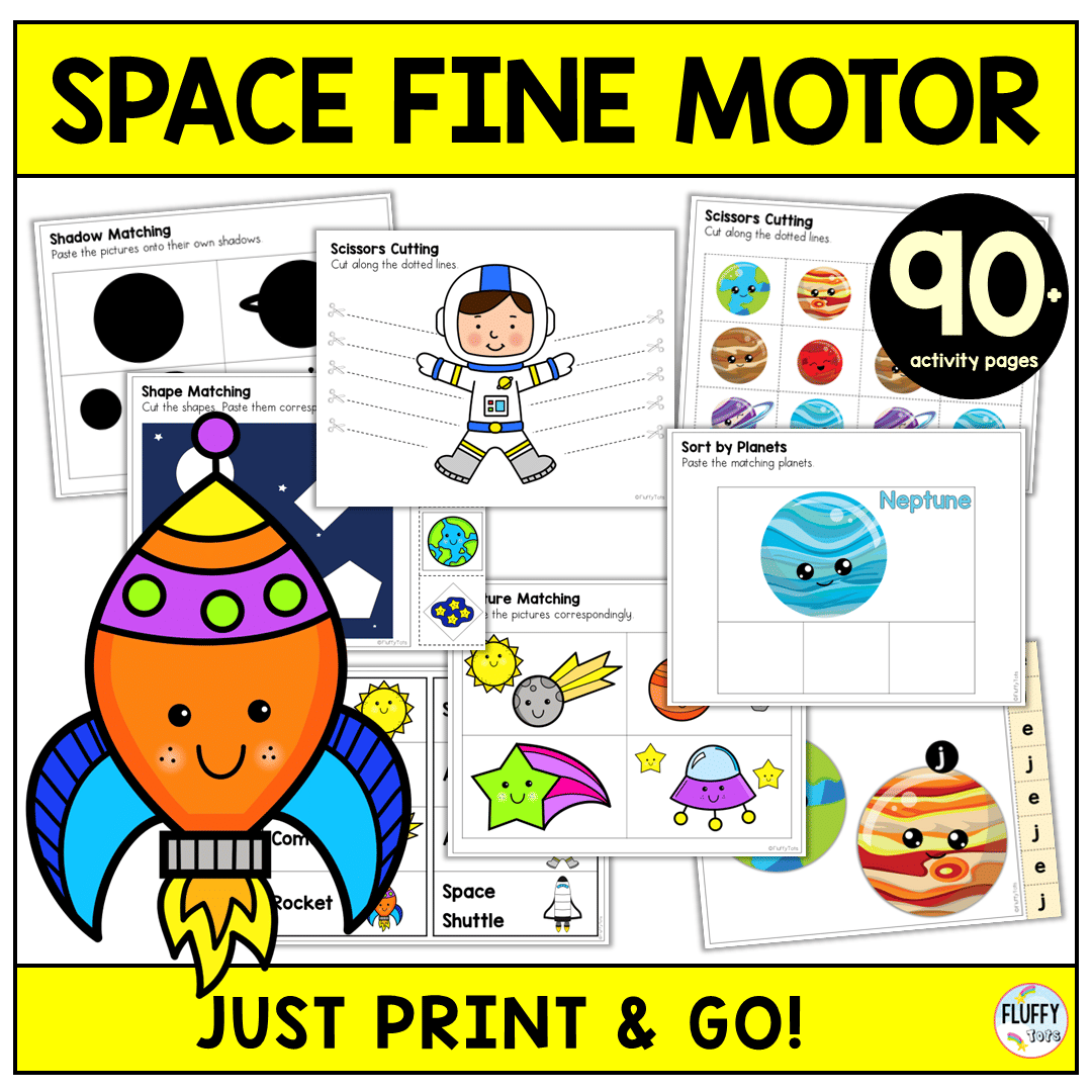 Easy Sun Shape Sorting Printables Activities - FluffyTots