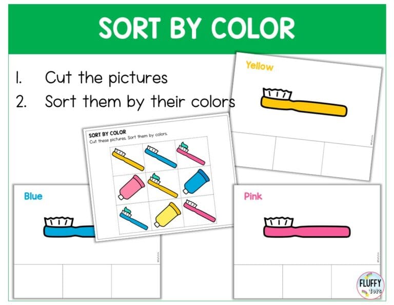 50 Pages of Fun Dental Printables for Toddler and Preschool - FluffyTots