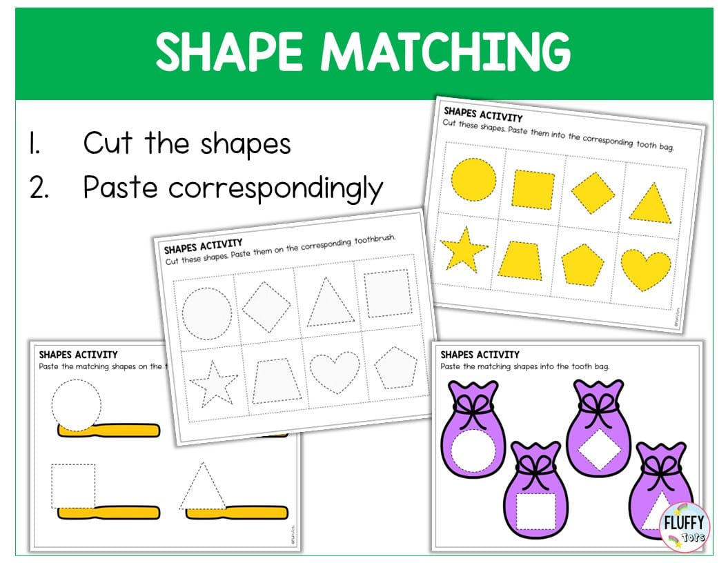 50 Pages of Fun Dental Printables for Toddler and Preschool - FluffyTots