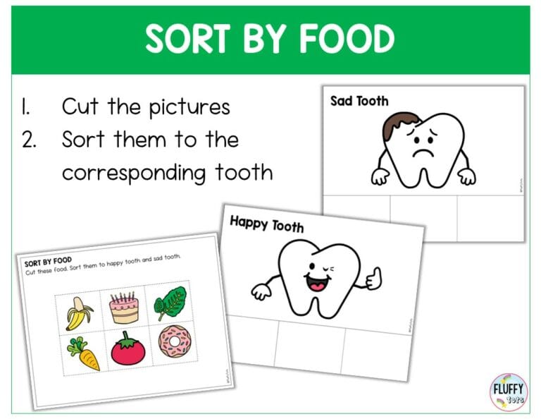 50 Pages of Fun Dental Printables for Toddler and Preschool - FluffyTots