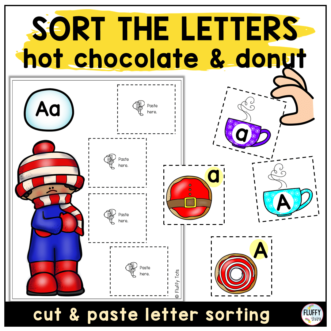 Fun & Easy-to-Use Hot Cocoa Preschool Letter Activities - FluffyTots