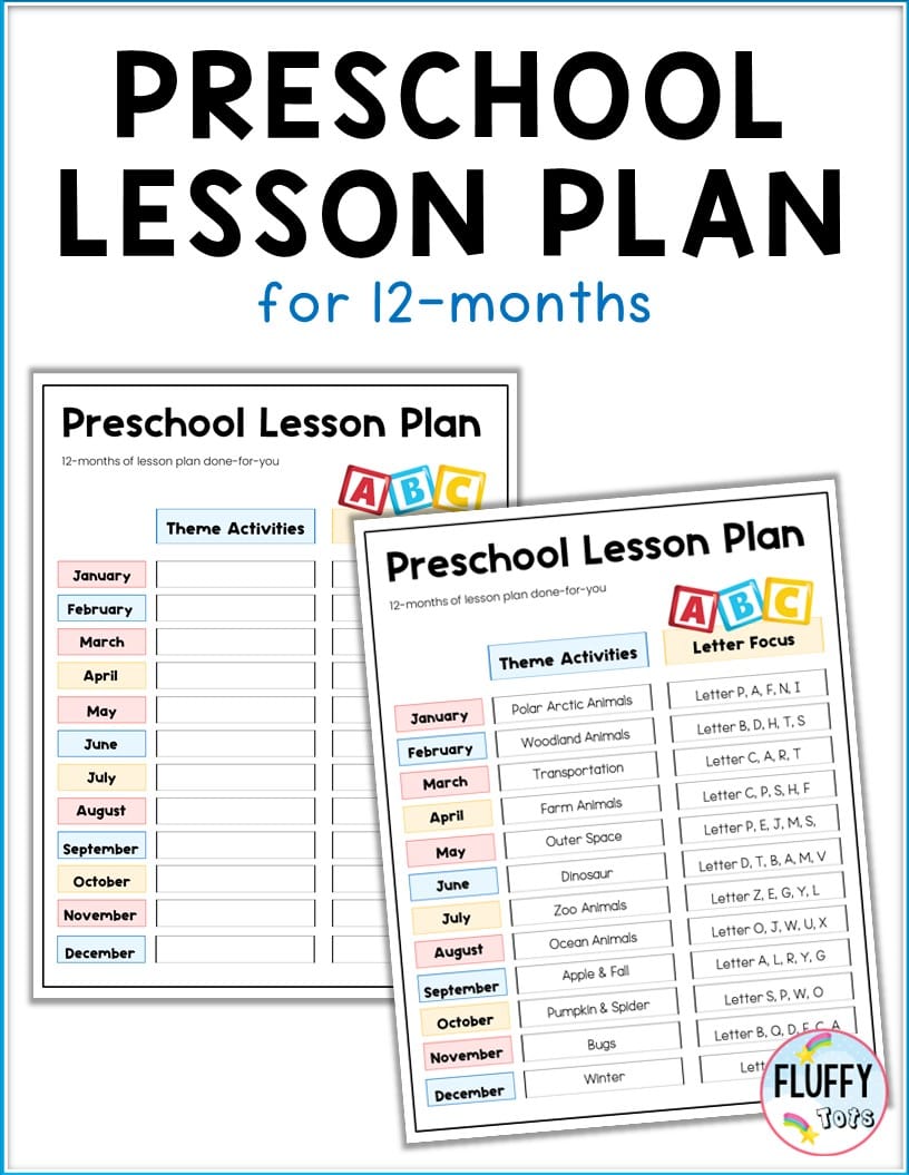 How I Make Preschool Lesson Plan to Homeschool My Children (and you can ...