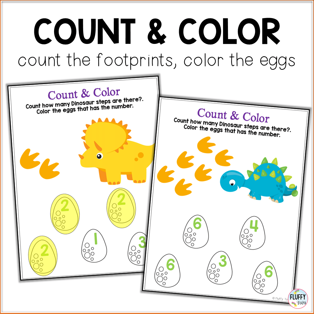 6 Easy Activities for Dinosaur Lesson Plan - FluffyTots