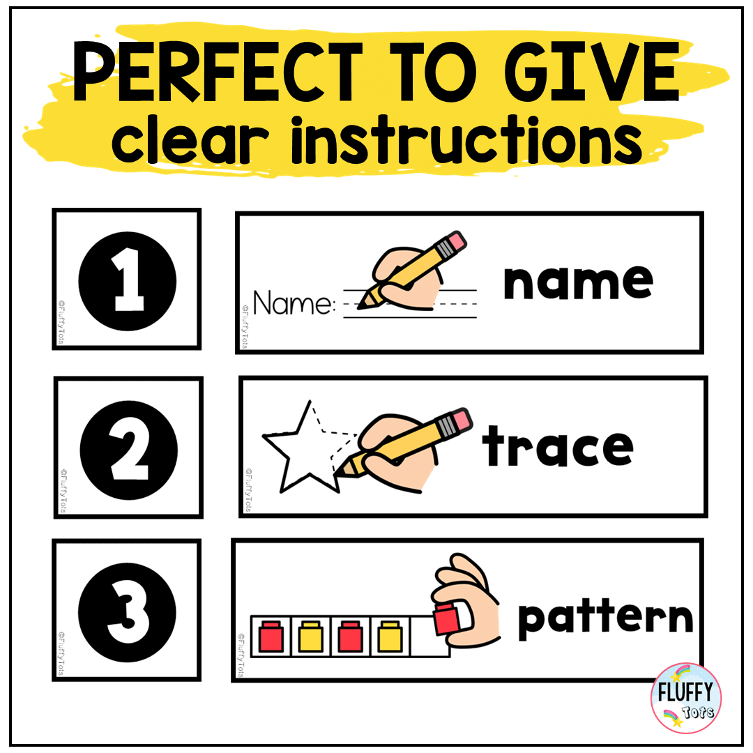 Adorable 80+ Visual Direction Cards for Preschoolers and Kindergarten ...