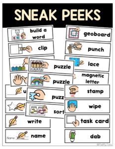 Adorable 80+ Visual Direction Cards for Preschoolers and Kindergarten ...