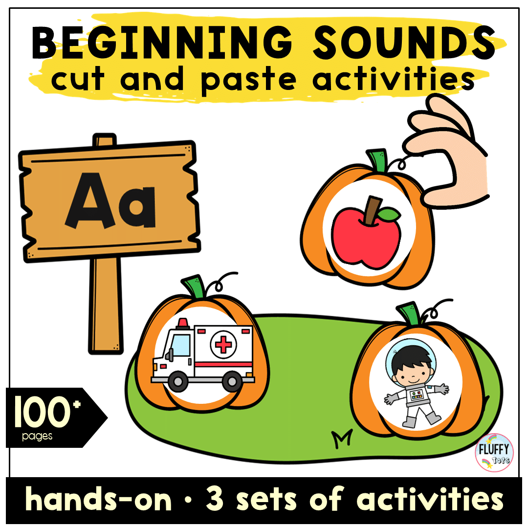 Pumpkin Beginning Sounds Puzzles : FREE 26 Puzzles - FluffyTots