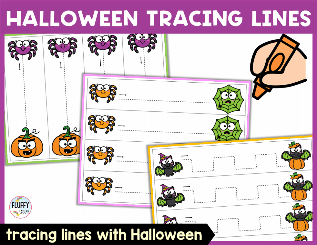Fun 60+ Pages Non-Spooky Halloween Tracing Worksheets to Make Tracing ...