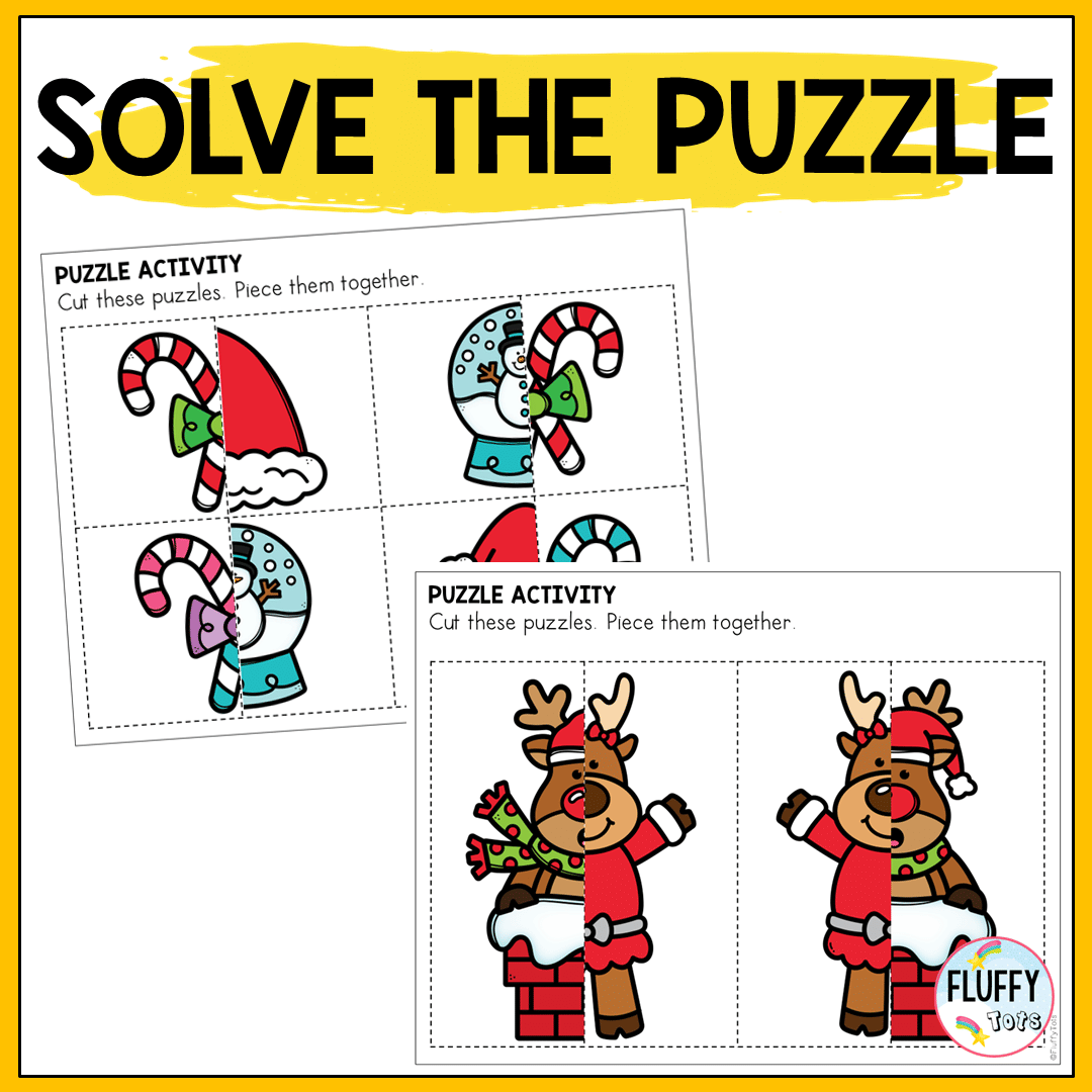 18 Christmas Printables for Preschool and Toddlers - FluffyTots