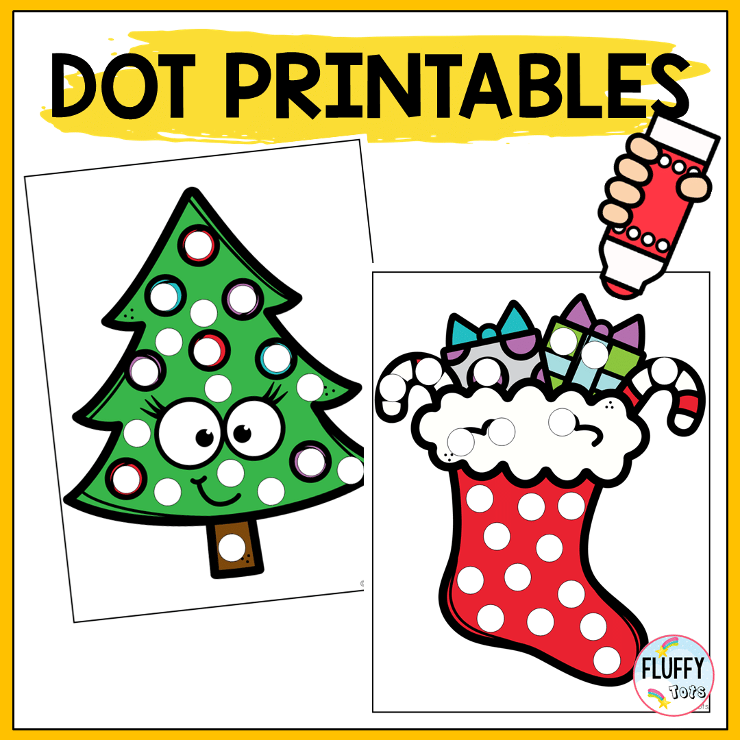 18 Christmas Printables for Preschool and Toddlers - FluffyTots