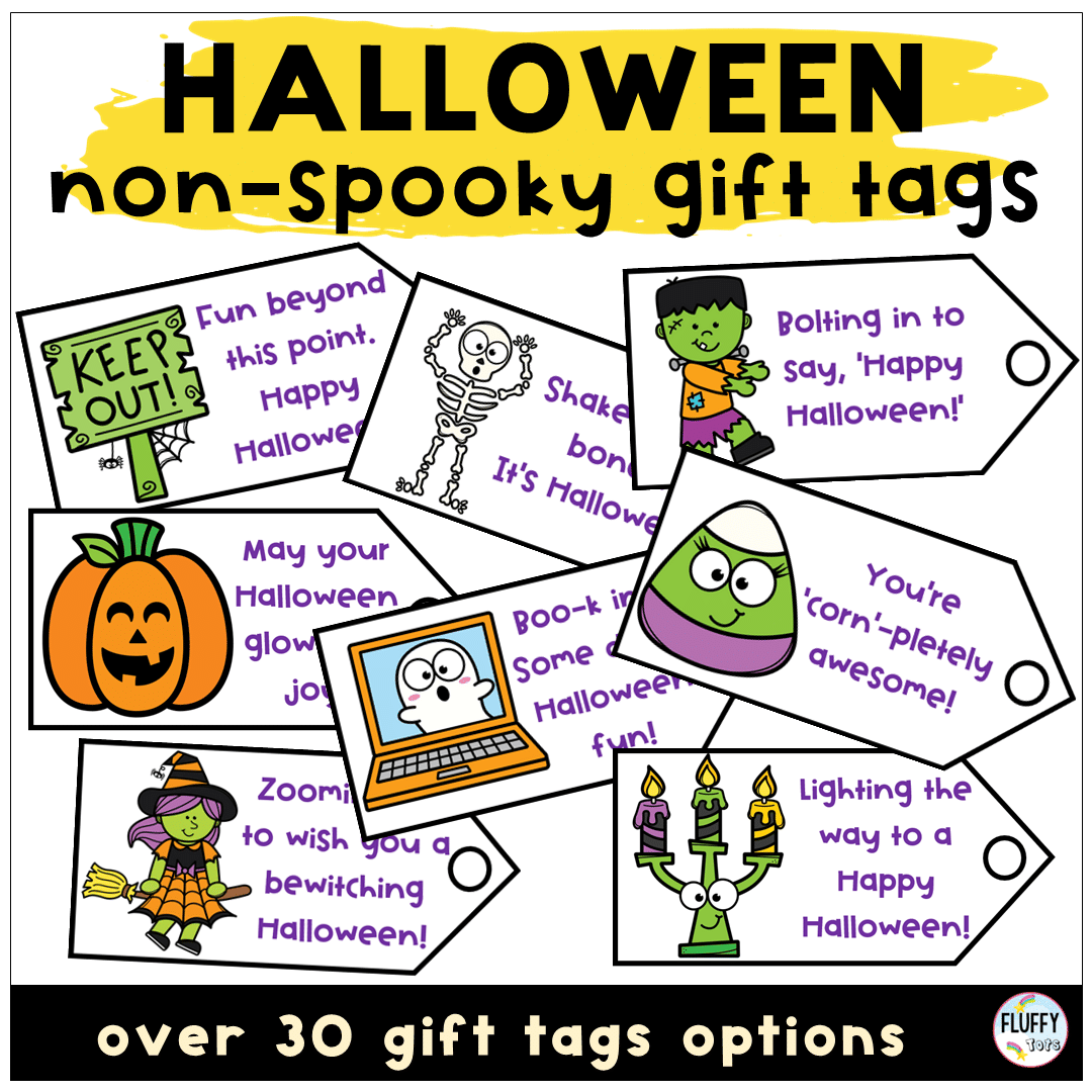 30+ Halloween Gift Tags for Teachers and Moms - FluffyTots