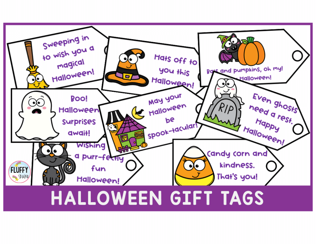 30+ Halloween Gift Tags for Teachers and Moms - FluffyTots