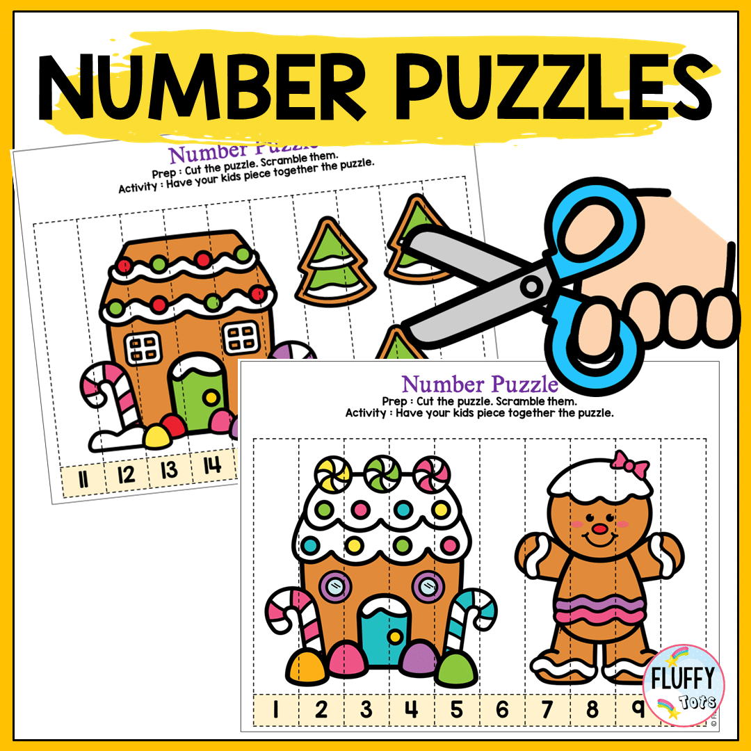 9 Free Gingerbread Printables for Preschool and Toddlers - FluffyTots