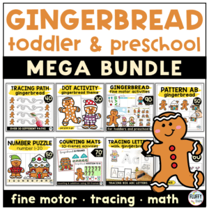 9 Free Gingerbread Printables for Preschool and Toddlers - FluffyTots
