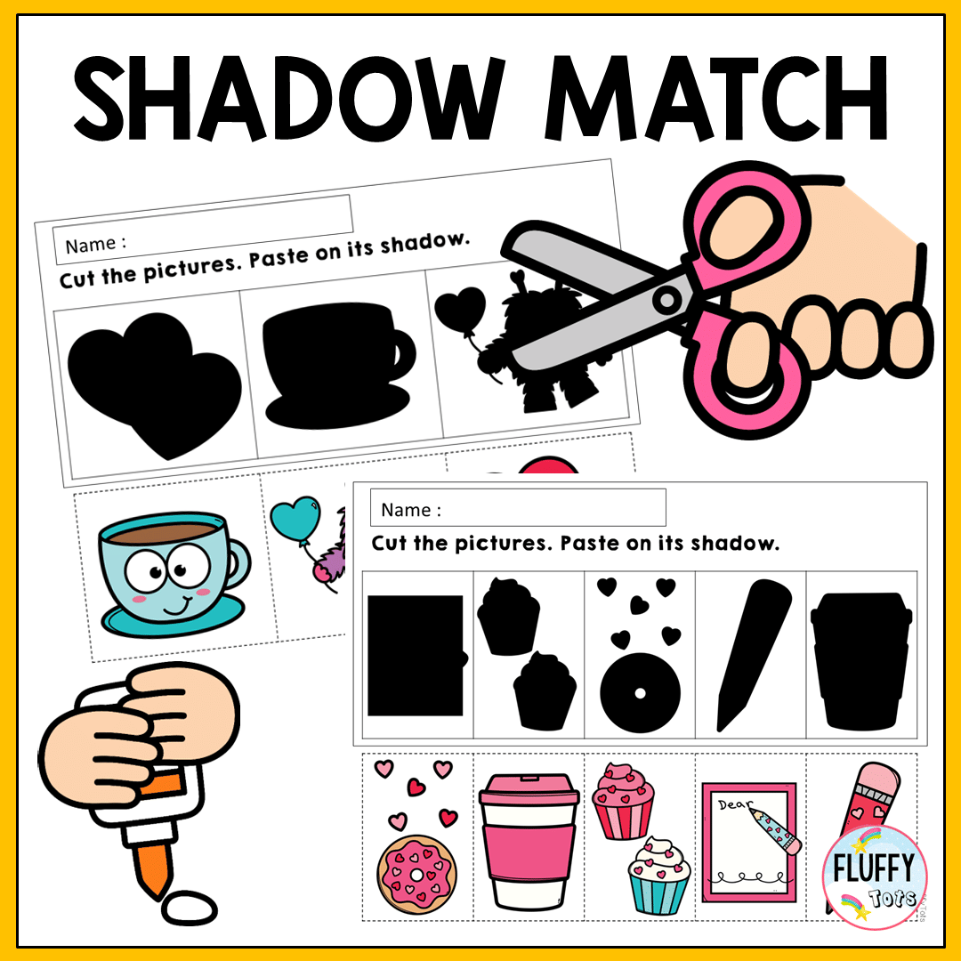 6 Free Valentine's Day Preschool Printable Activities - FluffyTots