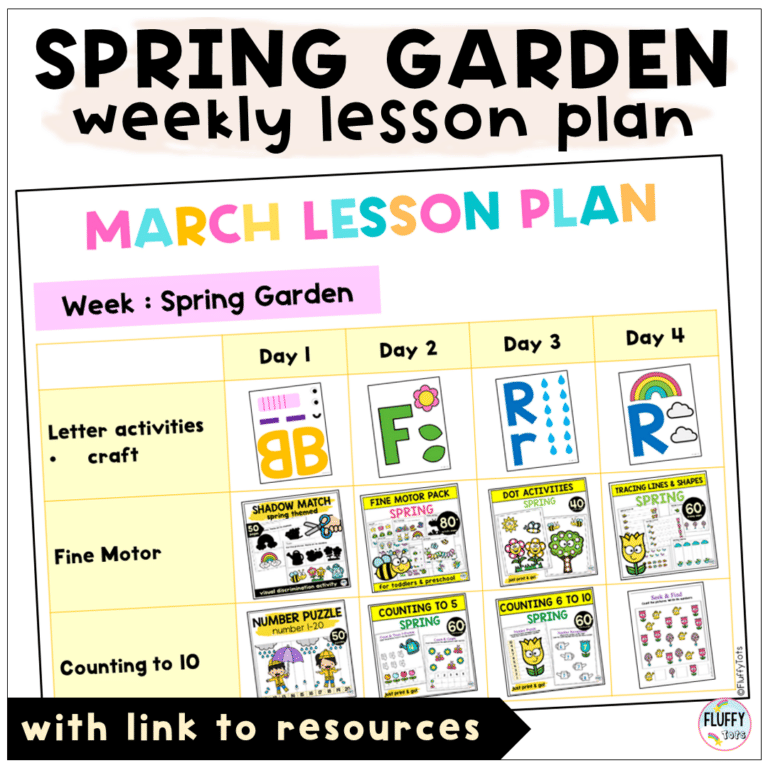 Best Spring Lesson Plan for Toddler and Preschool with 3 Main ...