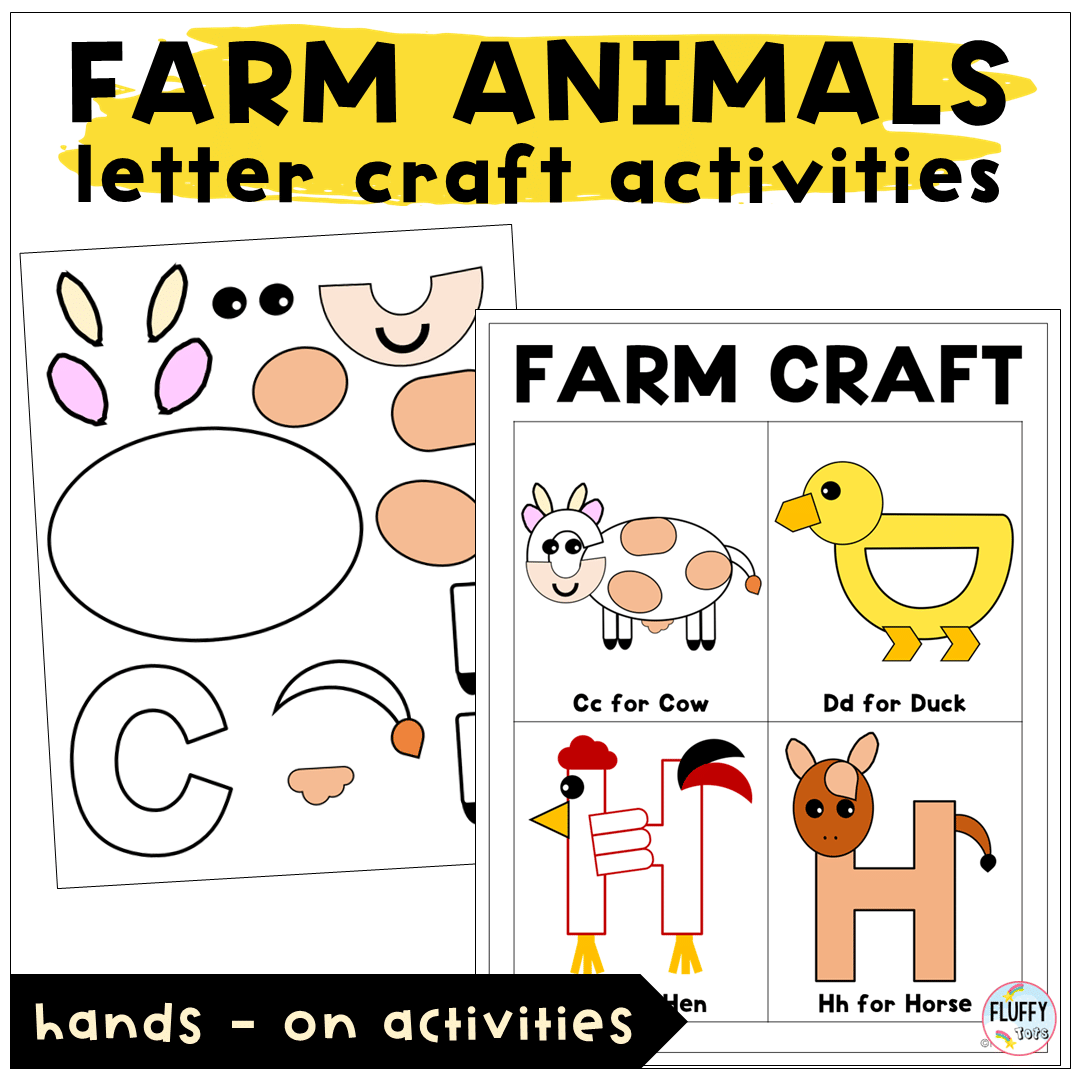 Cute Farm Animals Lesson Plan for Toddler and Preschool with 3 Main ...
