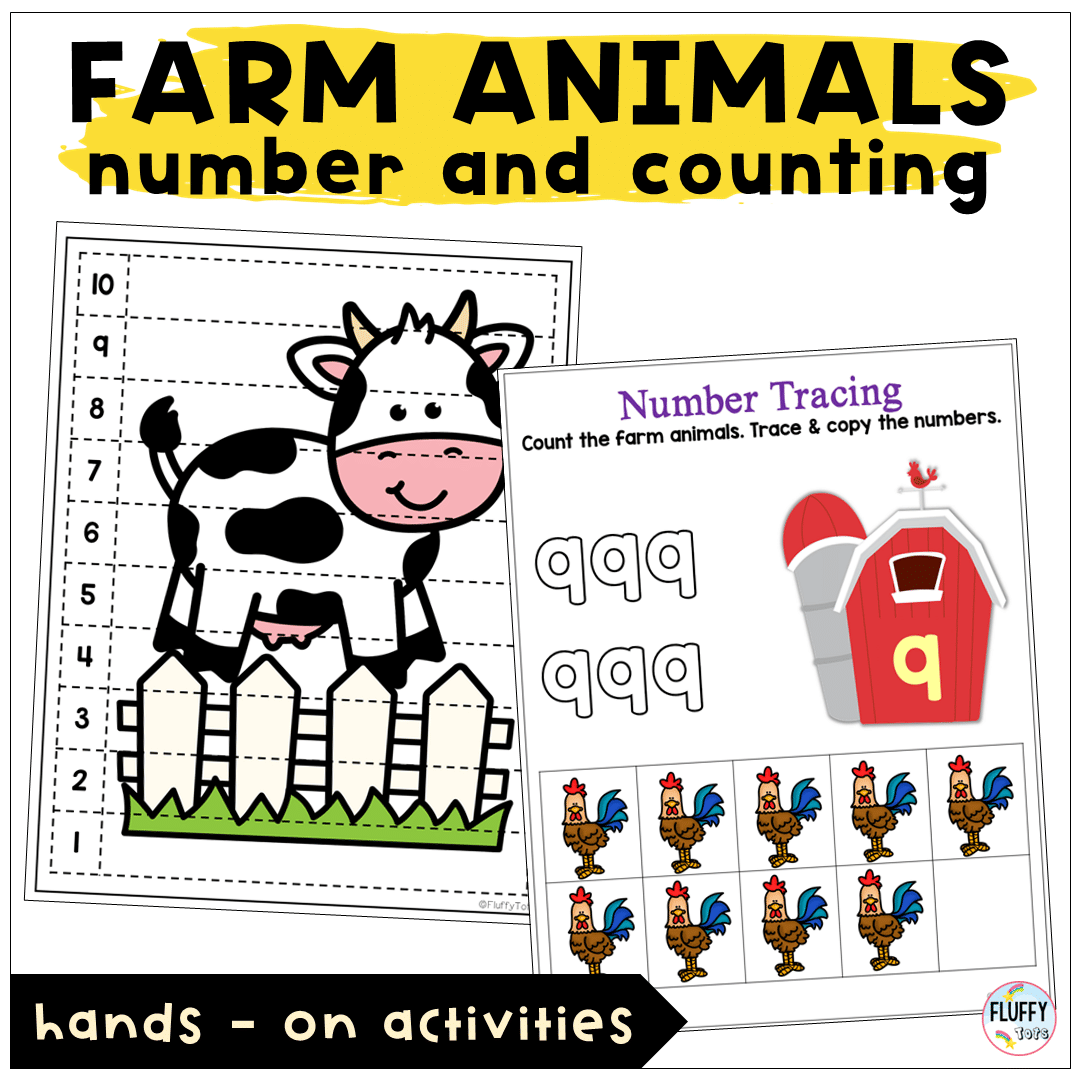 Cute Farm Animals Lesson Plan for Toddler and Preschool with 3 Main ...
