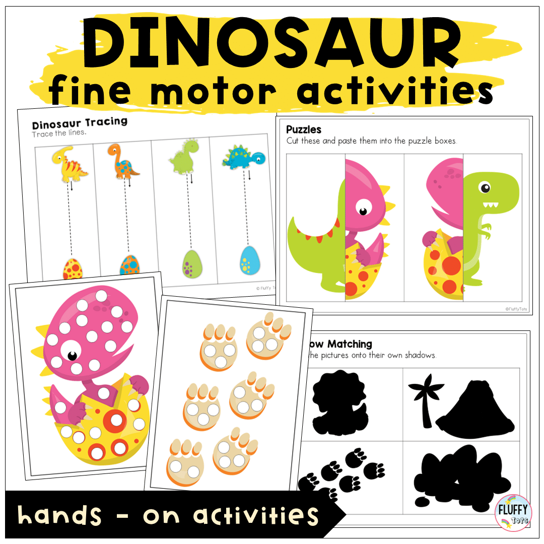 Cute Roary Dinosaur Lesson Plans for Toddler and Preschool for 4 ...