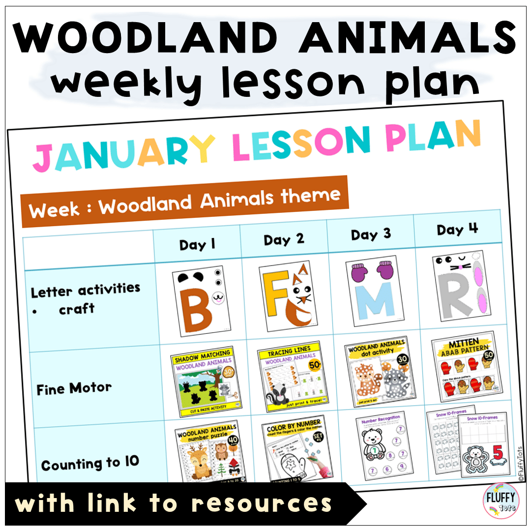 Exciting Woodland Animals Lesson Plan Ideas for Toddler and ...