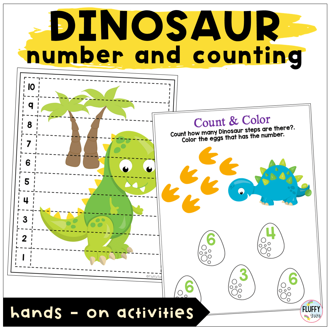 Cute Roary Dinosaur Lesson Plans for Toddler and Preschool for 4 ...