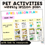 Cute Pet Lesson Plan Ideas for Toddler and Preschool for 4 Exciting ...