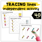 40+ Pages Fun Line Tracing Practice for Back to School Activities ...