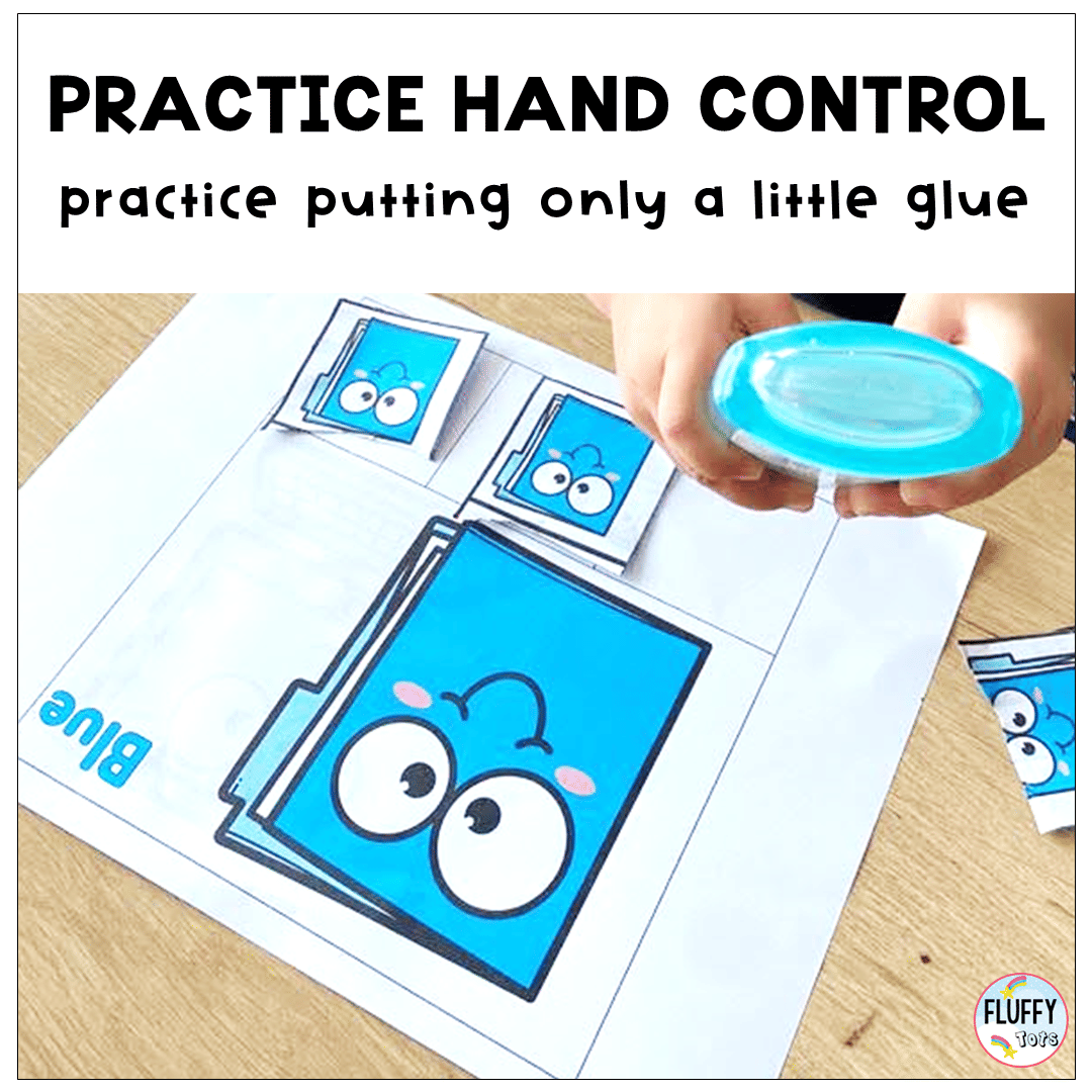 Fun Back to School Color Sorting Printable Activity - FluffyTots