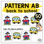 50+ Pages of Easy AB Patterns Worksheets Cut and Paste for Toddler and ...