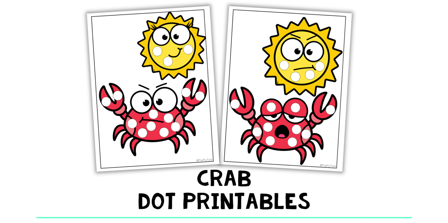 4 Fun Crab Preschool Activities for Summer - FluffyTots
