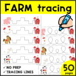 Exciting Farm Tracing Printables for Preschool and Toddler - FluffyTots