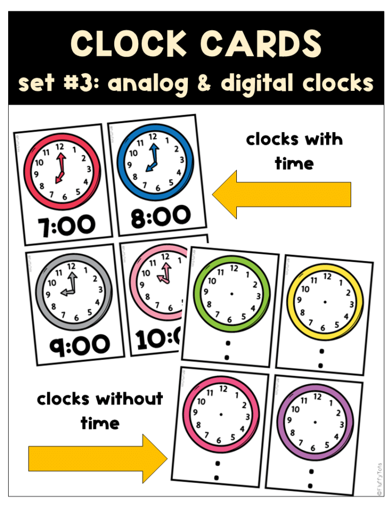 Fun 40+ Classroom Schedule Cards with Pictures for Kids - FluffyTots