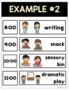 Fun 40+ Classroom Schedule Cards with Pictures for Kids - FluffyTots