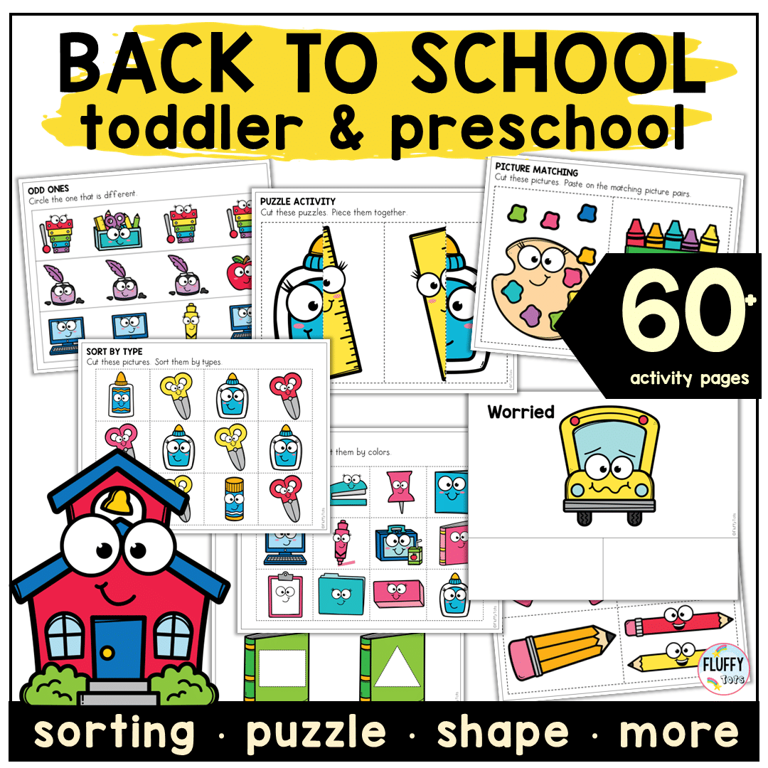 7 Back to School Printable Activities for Preschool for Smooth First ...