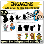 Adorable 20+ Pages Zoo Animals Shadow Matching Worksheets - FluffyTots