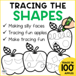 Apple Tracing Printables: FREE 6 Fun Tracing Apples - FluffyTots