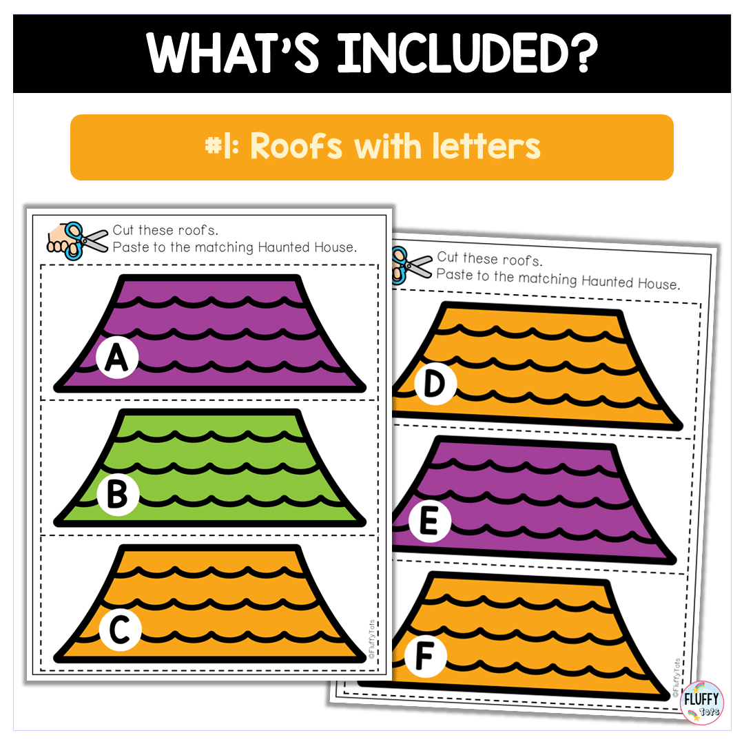 Fun Halloween Letter Sorting Craft for Literacy Activities - FluffyTots