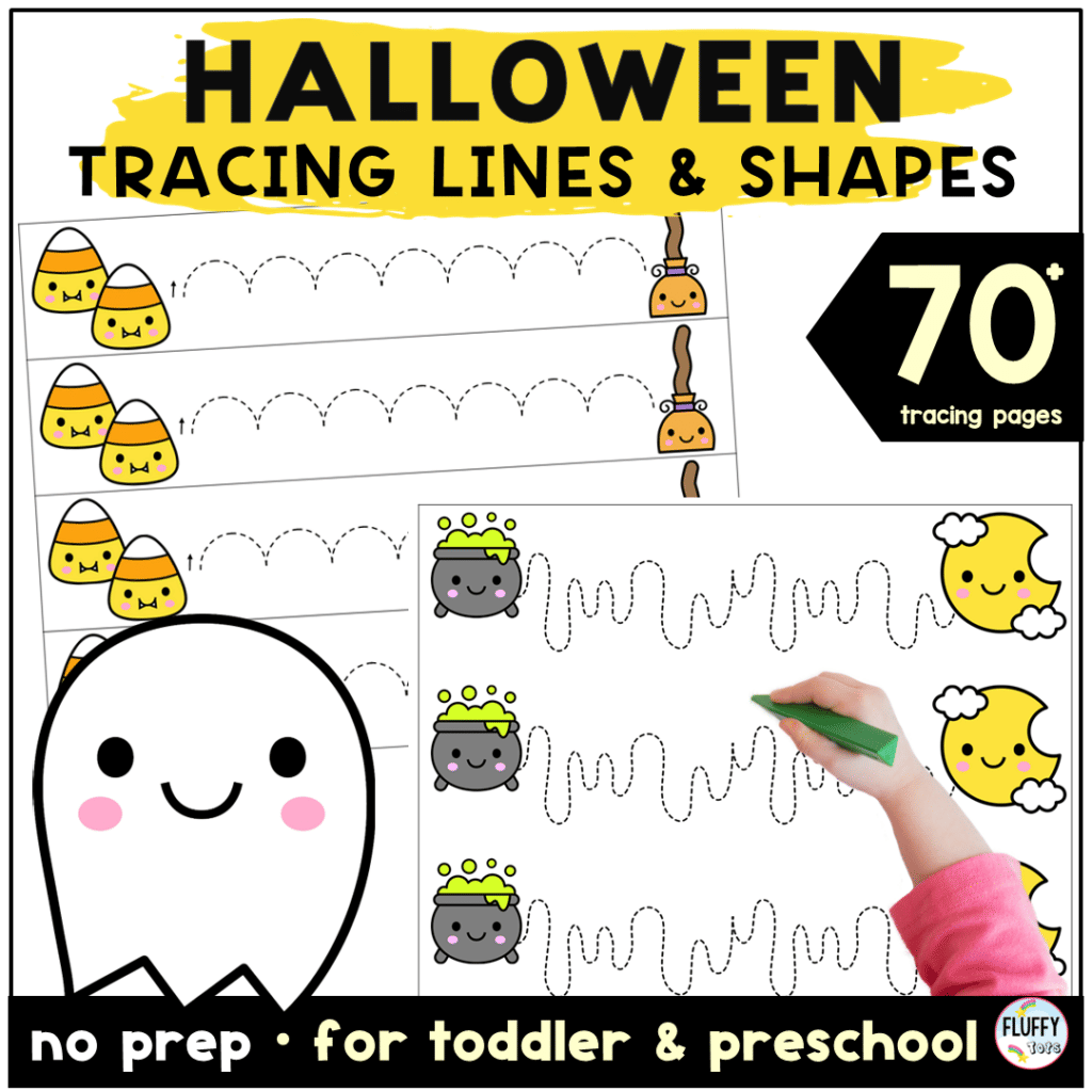 Fun 70+ Pages Non-Spooky Halloween Tracing Printable for Toddlers and ...