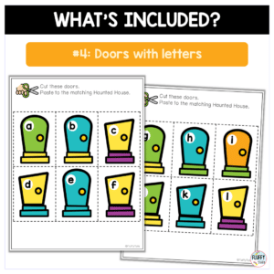 Fun Halloween Letter Sorting Craft for Literacy Activities - FluffyTots