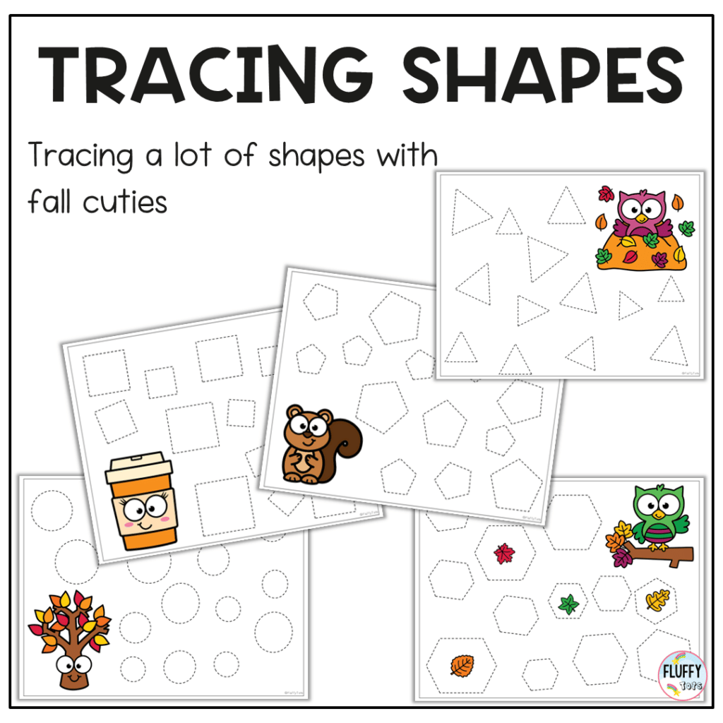 60+ Fun Pages of Fall Tracing Pages for Toddler and Preschool Kids ...