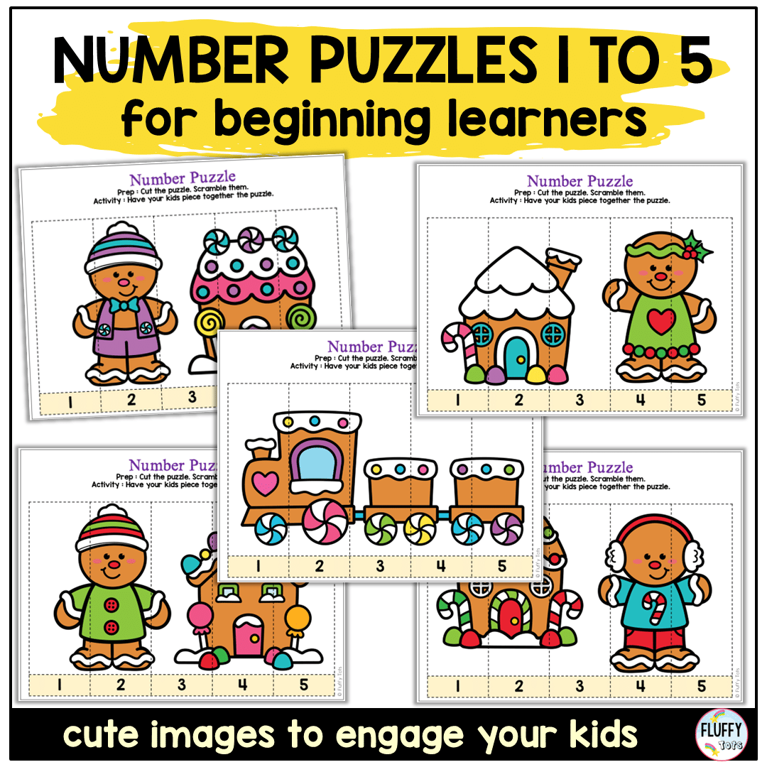 Exciting Gingerbread Number Puzzles 1 to 20 to Teach Number Order ...
